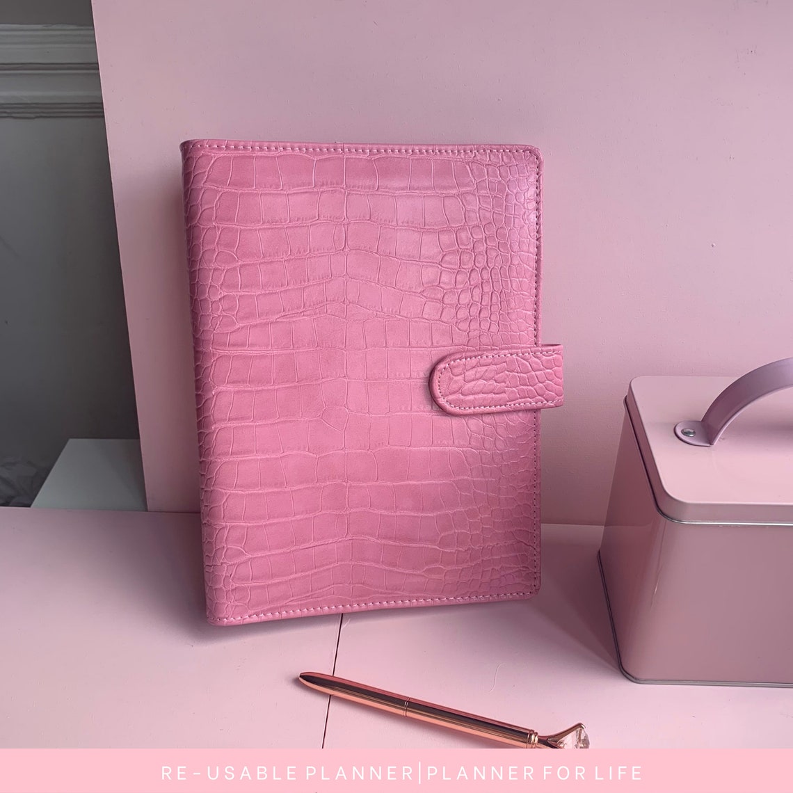 Luxurious Pink Textured A5 Ring Binder Refillable Planner - Etsy