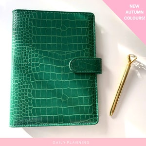 Luxurious Pink Textured A5 Ring Binder Refillable Planner Diary Agenda ...