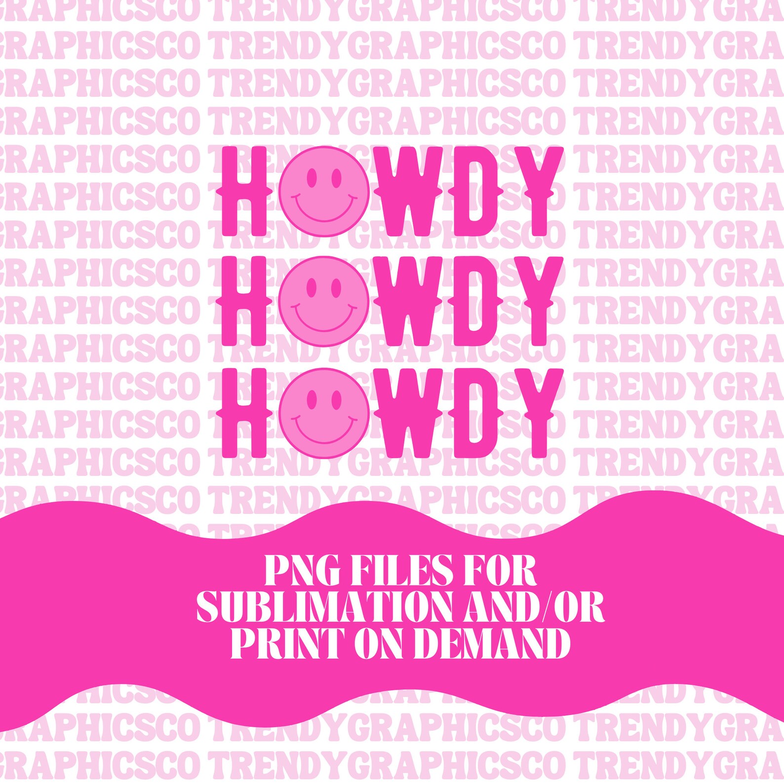 Buy Howdy Smiley PNG Howdy Preppy PNG Trendy Hoodie Design Howdy PNG ...