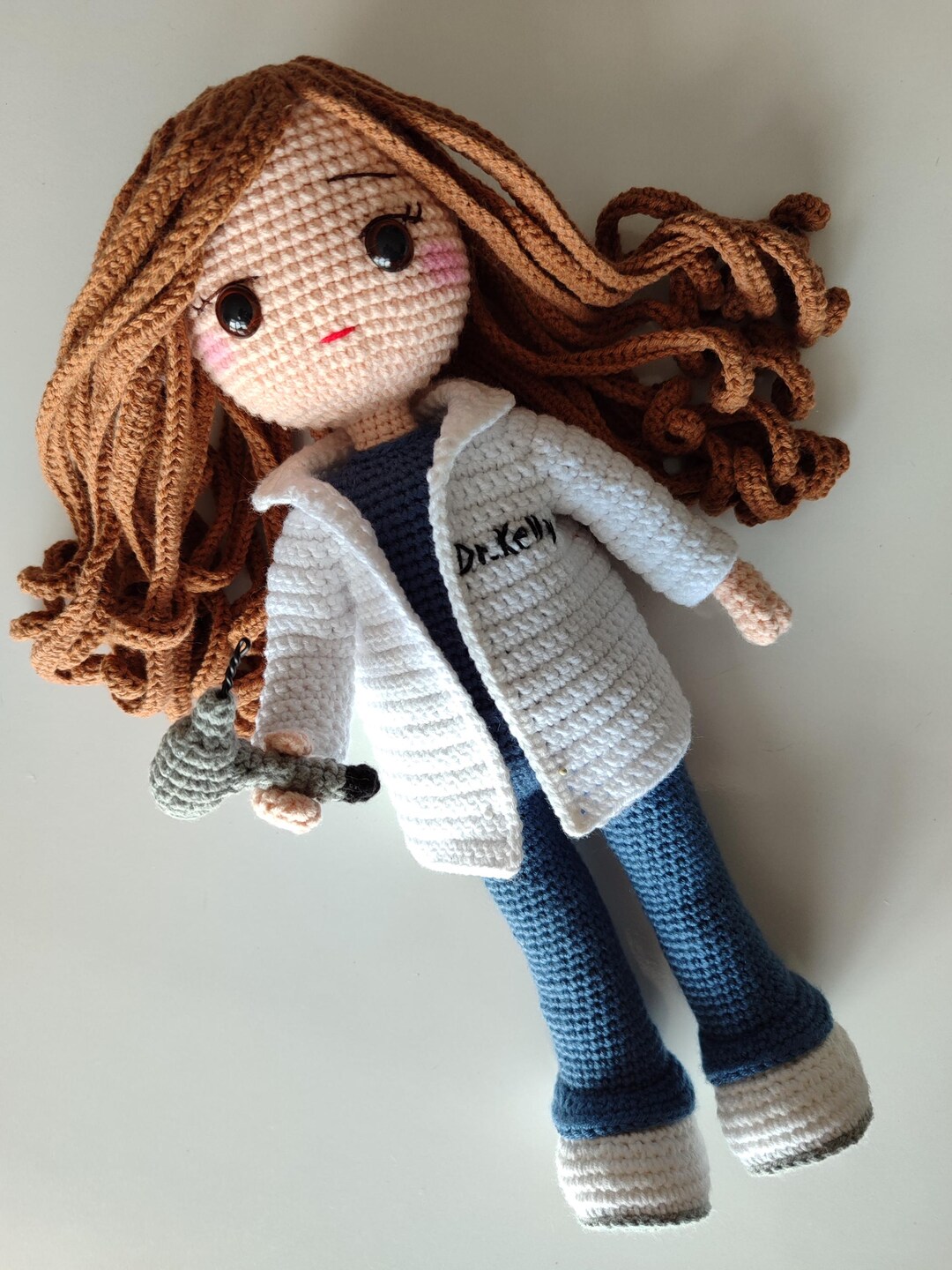 Amigurumi Dentist Doll With Dental Drill – Crochet Dentist Gift - Etsy