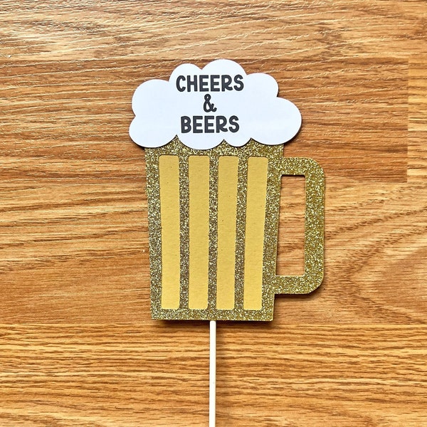 Beer Cake Topper - Etsy