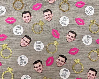 Groom Face Bachelorette Party Confetti, Personalized Bachelorette Party Confetti, Groom's Face ...