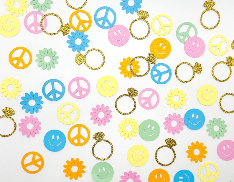 Groovy Confetti, Last Disco Confetti, Peace Sign Confetti, Dazed and ...