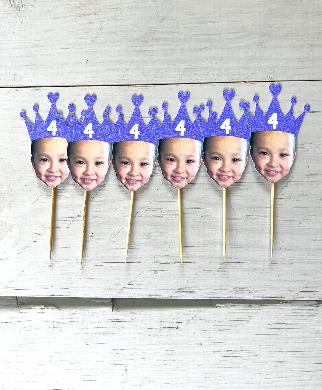Custom Face Cupcake Toppers, Custom Birthday Party Cupcake Toppers ...