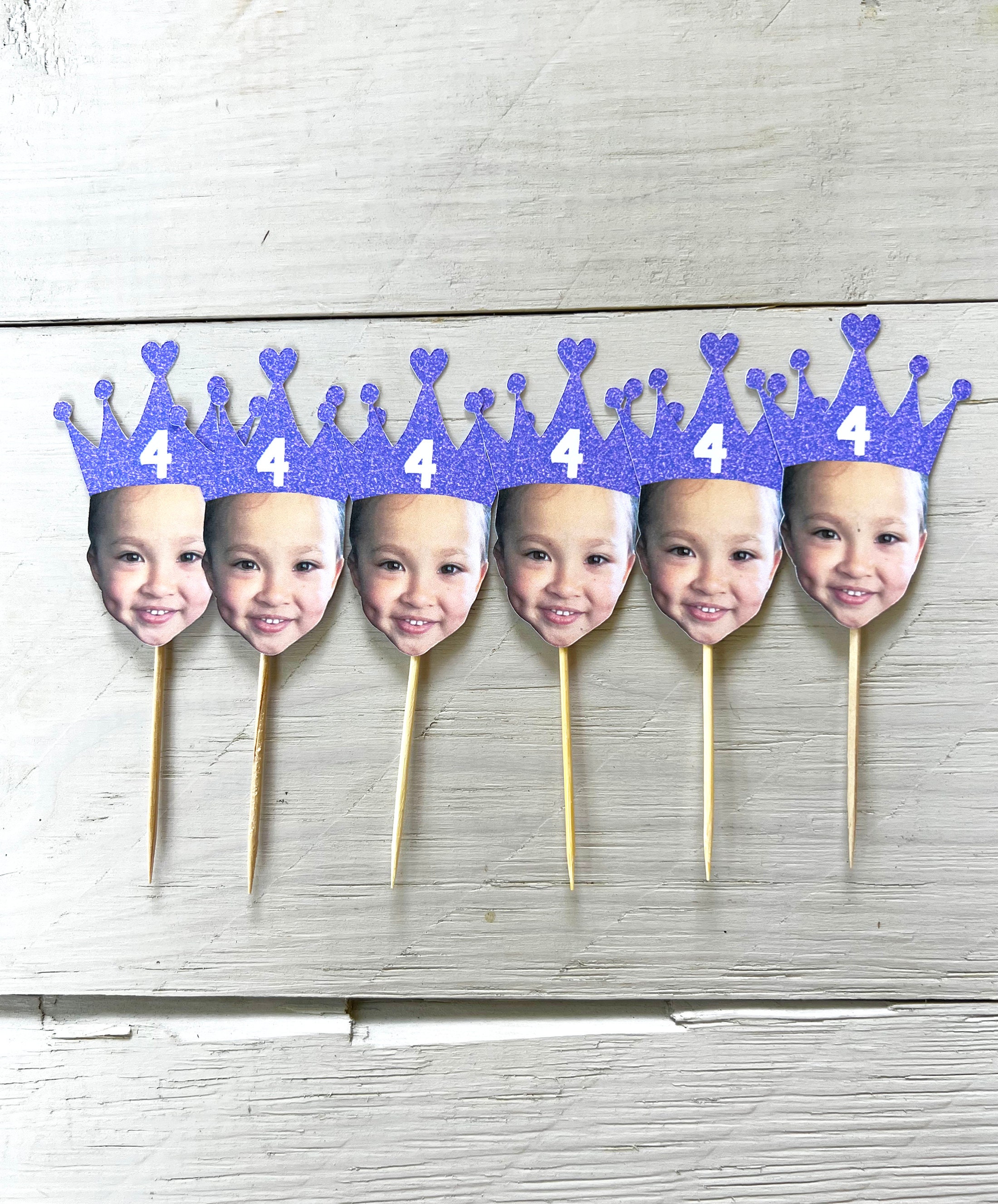 Custom Face Cupcake Toppers Custom Birthday Party Cupcake - Etsy