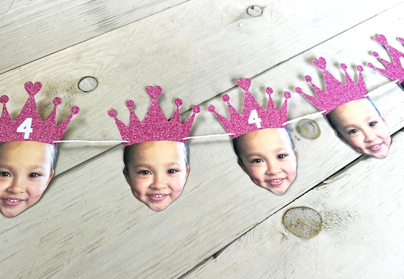 Custom Birthday Banner Custom Face Photo Banner Face Banner - Etsy