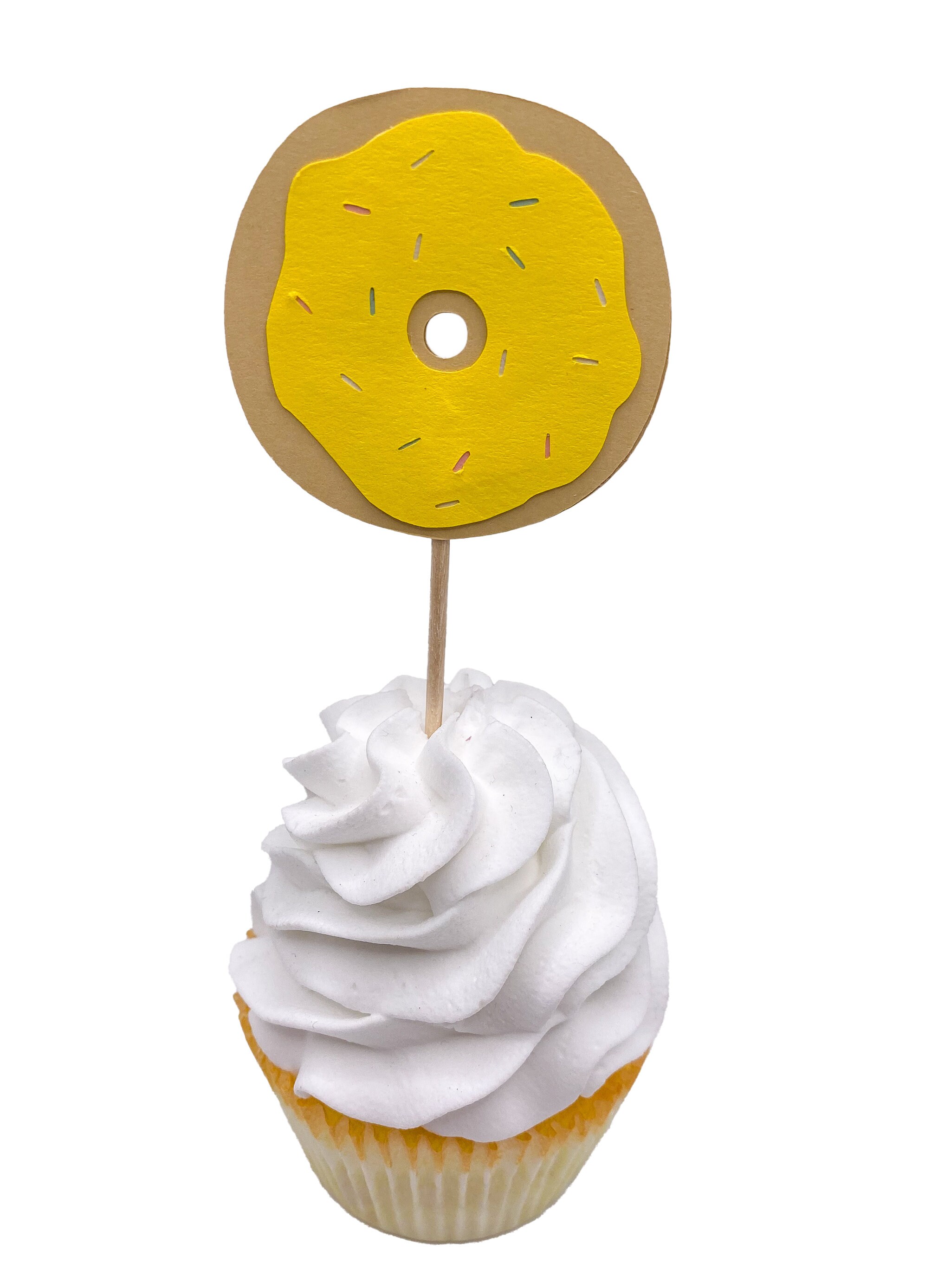Donut Cupcake Toppers Birthday Donut Toppers Donut Party - Etsy