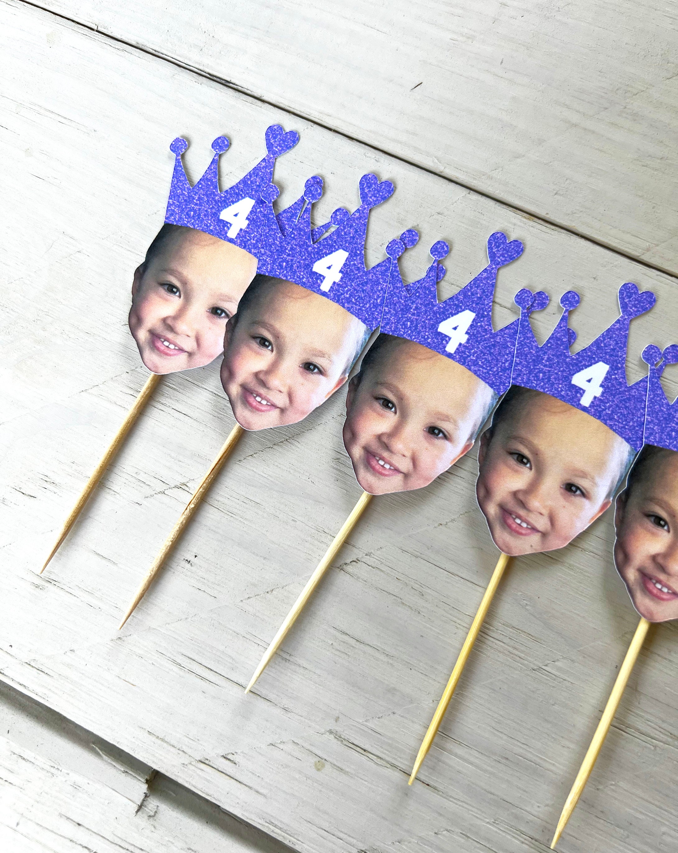 Custom Face Cupcake Toppers Custom Birthday Party Cupcake - Etsy
