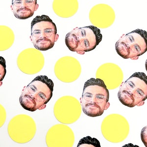 Custom Face Confetti, Custom Confetti, First Birthday Confetti, Face ...