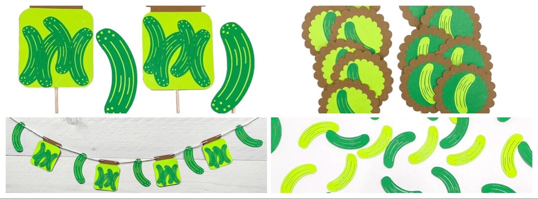 Pickle Party Kit Pickle Decor Green Party Decorations Heinz Pickle Pickle Birthday Party