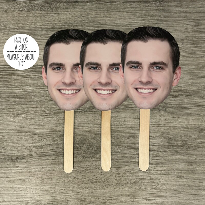 Photo Face on Stick - Etsy