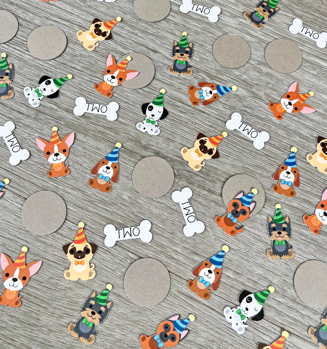 Dog Birthday Confetti, Puppy Party Decor, Dog Party Confetti, Lets ...