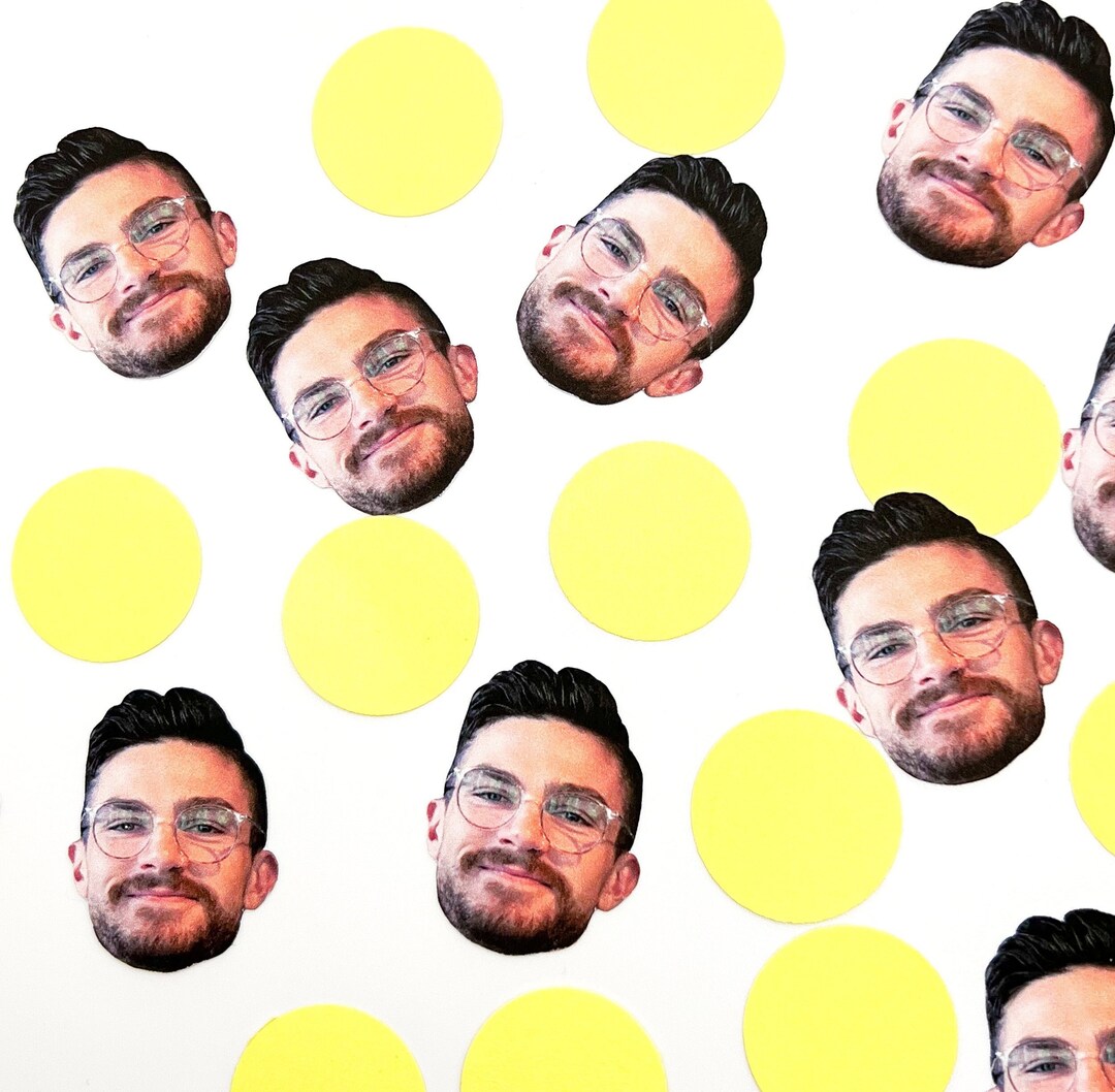 Custom Face Confetti, Custom Confetti, First Birthday Confetti, Face ...