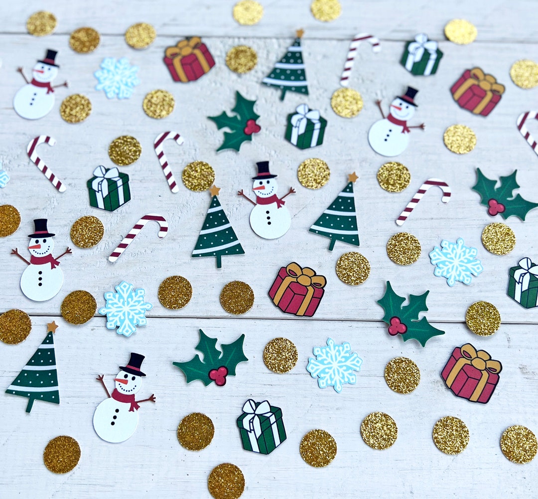 Holiday Confetti, Christmas Confetti, Christmas Party Confetti, Snowman ...