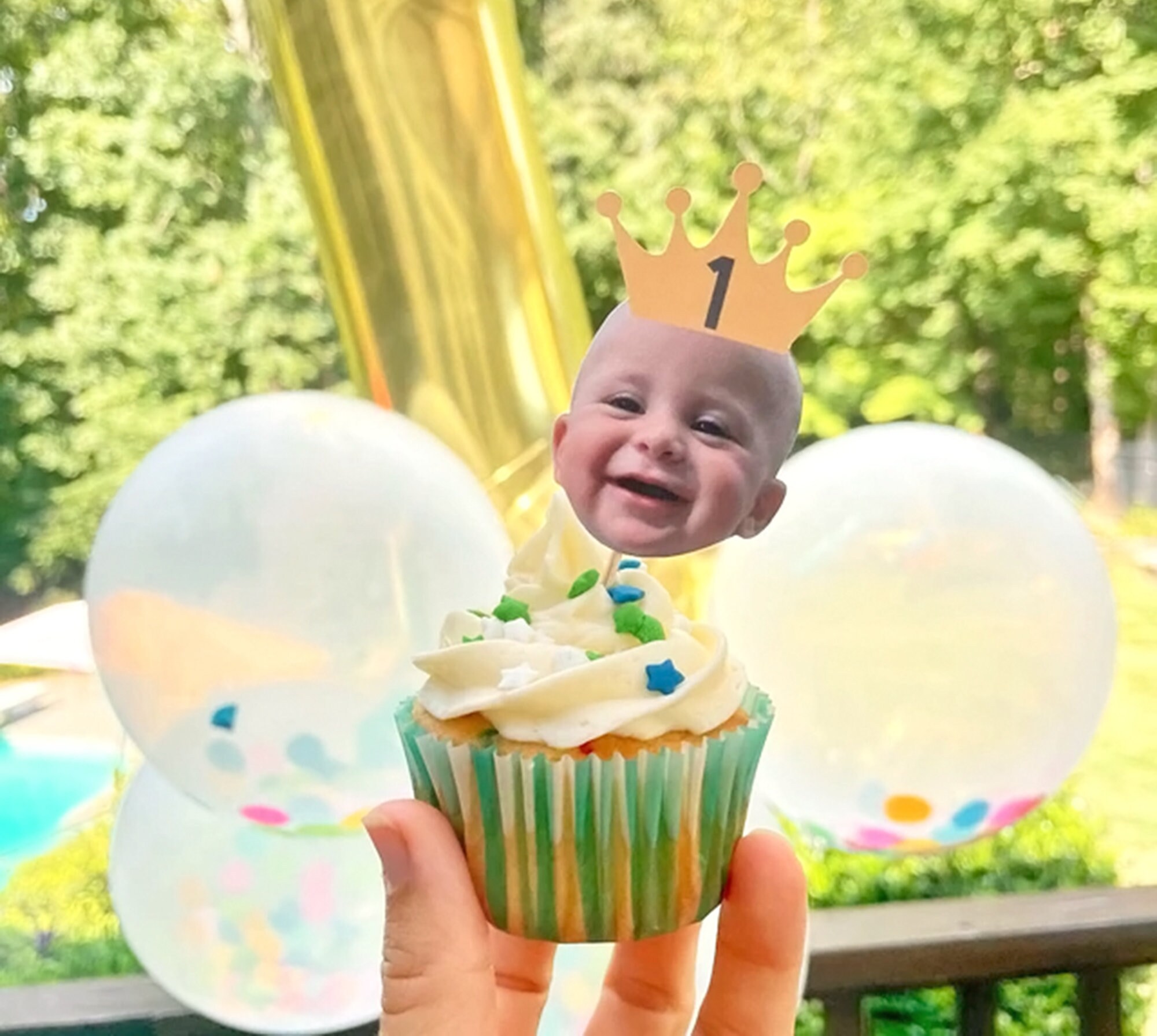 Custom Face Cupcake Toppers Personalized Cupcake Toppers for - Etsy