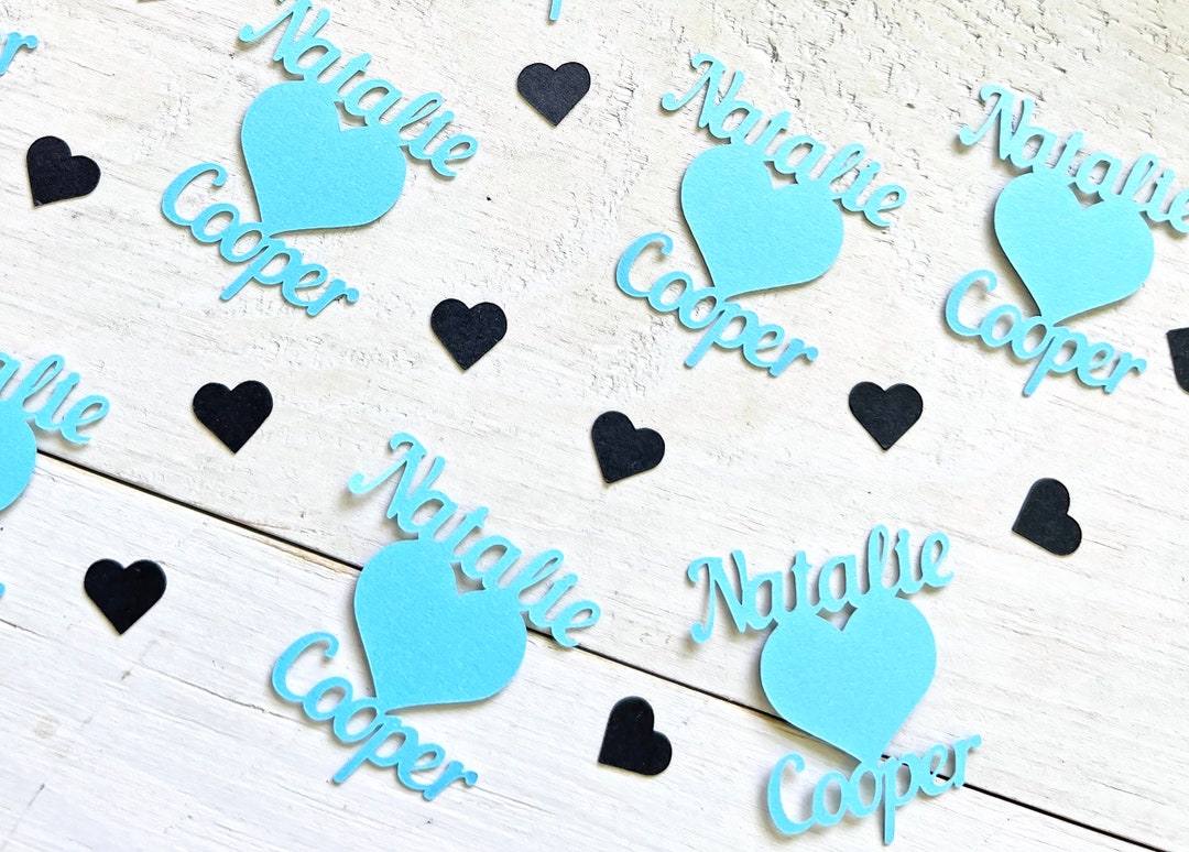 Custom Name Confetti, Wedding Confetti, Personalized Confetti, Bridal ...