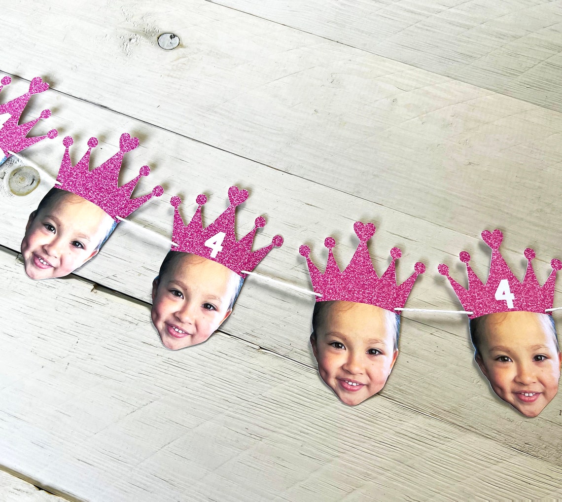 Custom Birthday Banner Custom Face Photo Banner Face Banner - Etsy