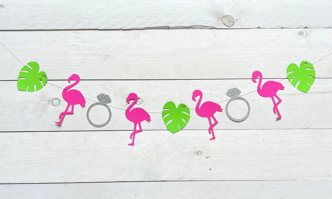 Flamingo Banner, Flamingo Bachelorette Banner, Tropical Bachelorette ...