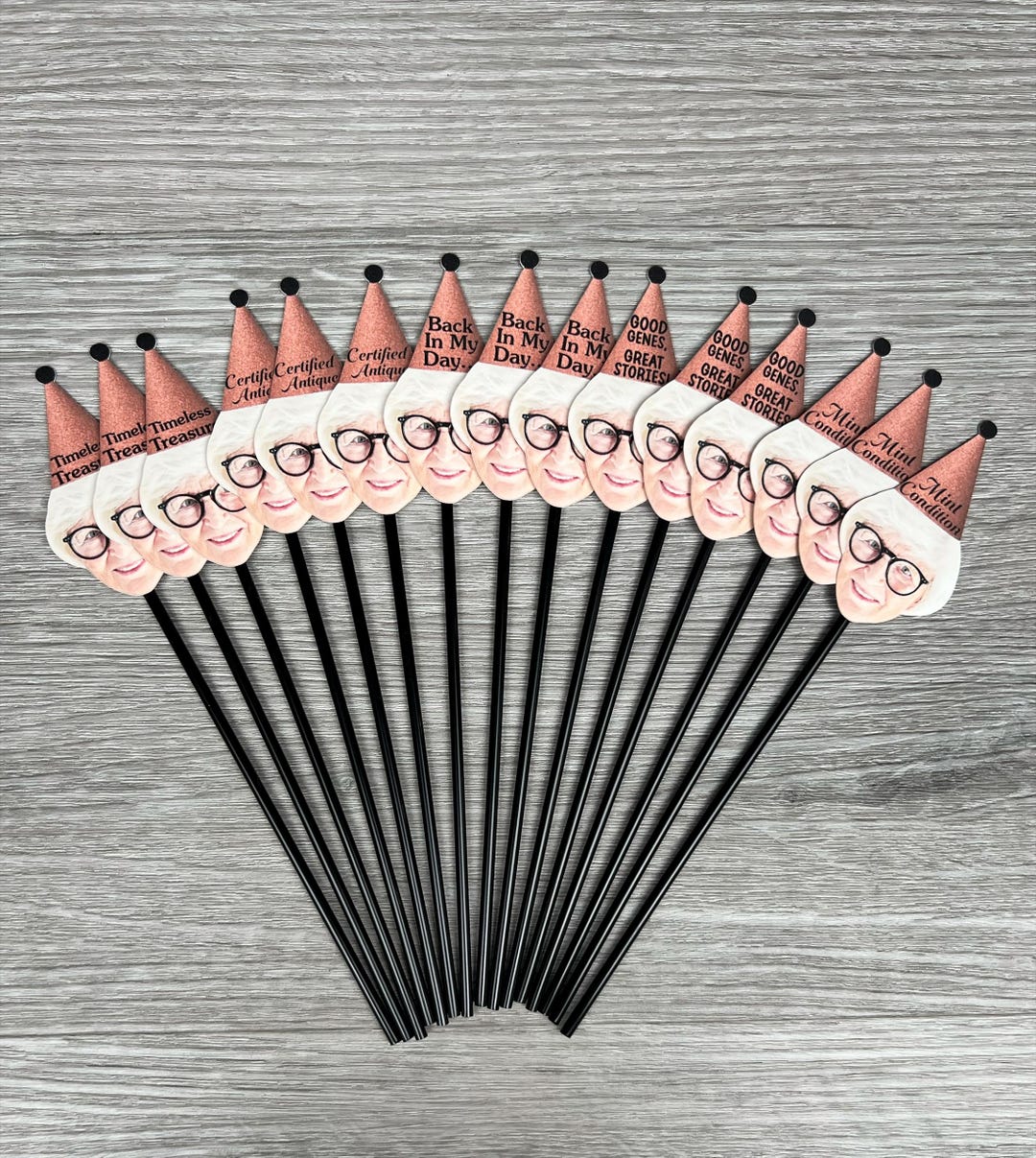 Custom Face Cocktail Drink Stirrers, Personalized Photo Stir Sticks ...