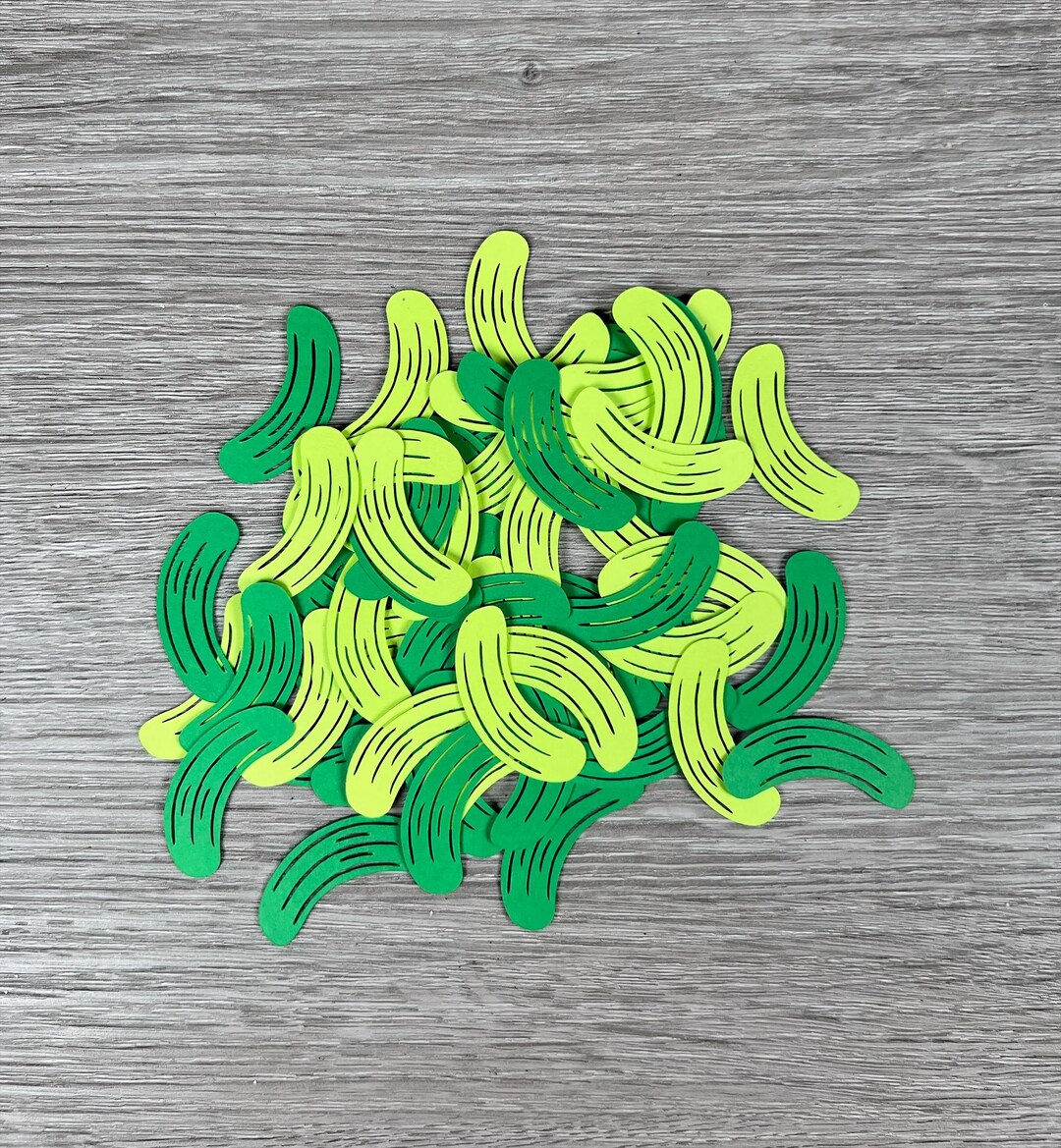 Pickle Confetti, Pickle Baby Shower Decor, Green Table Scatter, Paper ...
