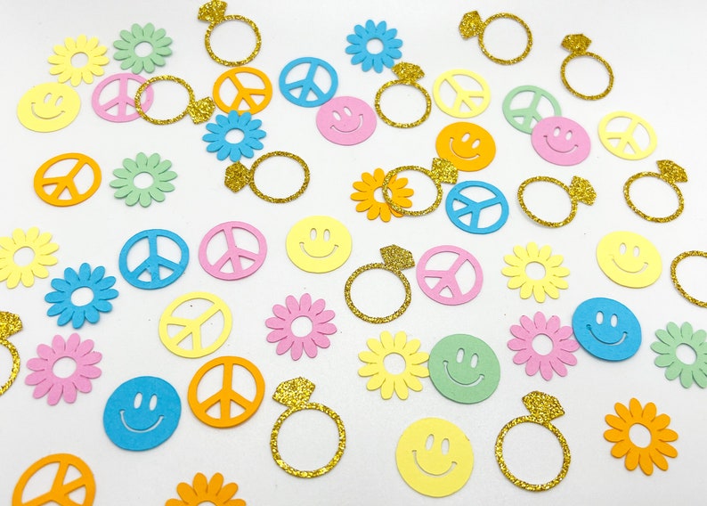 Groovy Confetti, Last Disco Confetti, Peace Sign Confetti, Dazed and ...