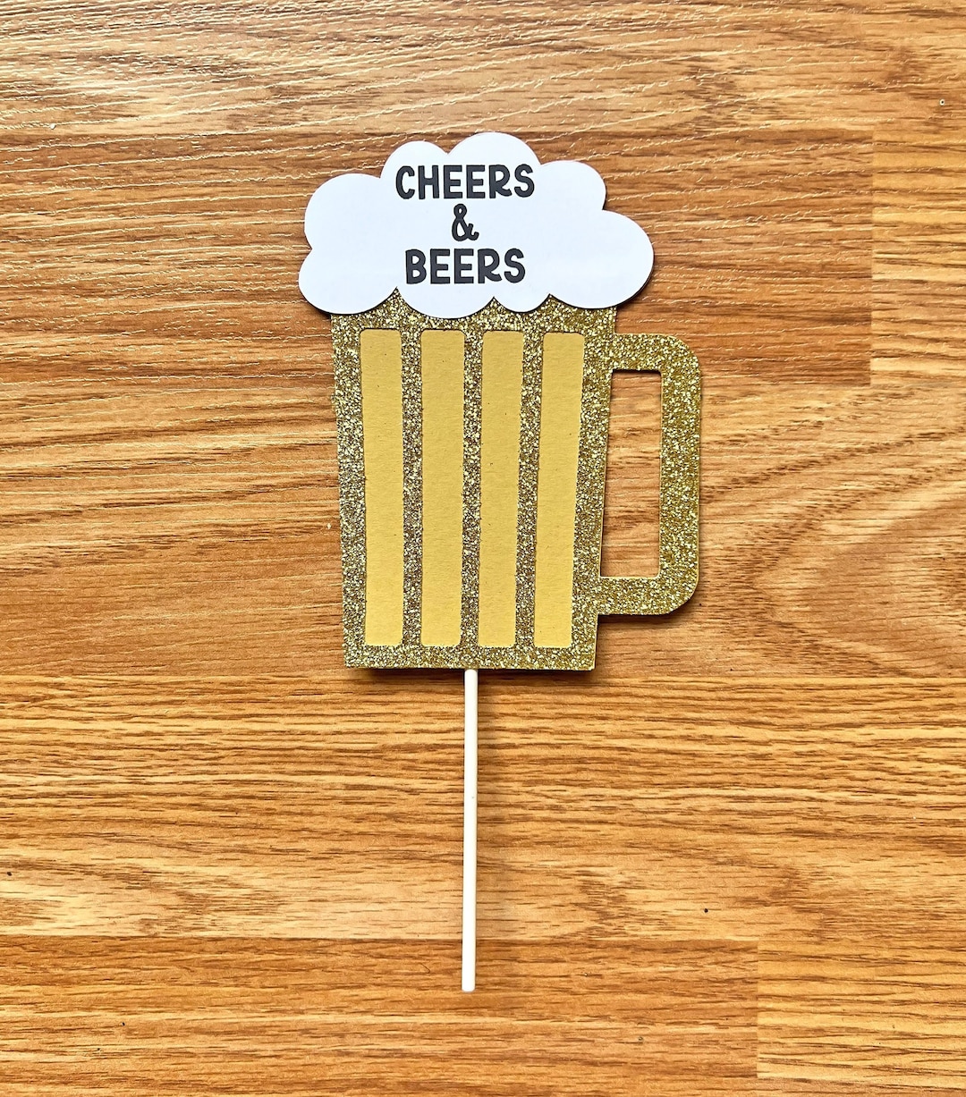 Cheers and Beers Cake Topper, Beer Cake Topper, 40th Birthday Cake ...