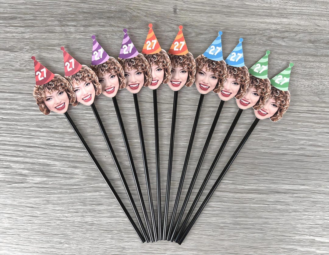 Custom Face Drink Stirrers, Photo Cocktail Drink Stirrers, Custom ...