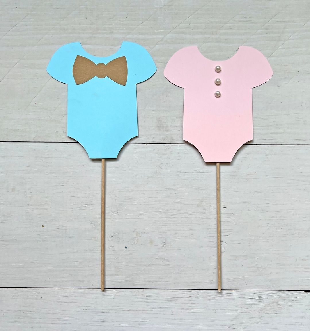 Gender Reveal Centerpieces, Boy or Girl Centerpiece Sticks, Baby Shower ...