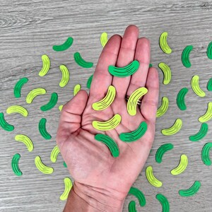 Pickle Confetti, Pickle Baby Shower Decor, Green Table Scatter, Paper ...