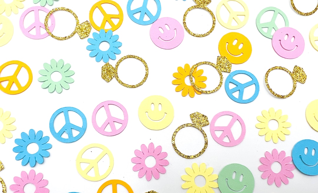 Groovy Confetti, Last Disco Confetti, Peace Sign Confetti, Dazed and ...