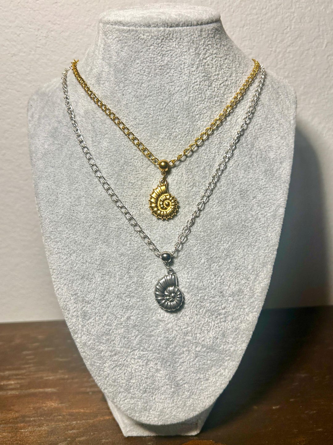 Gold Nautilus Shell Necklace: Beach Jewelry Gift - Etsy