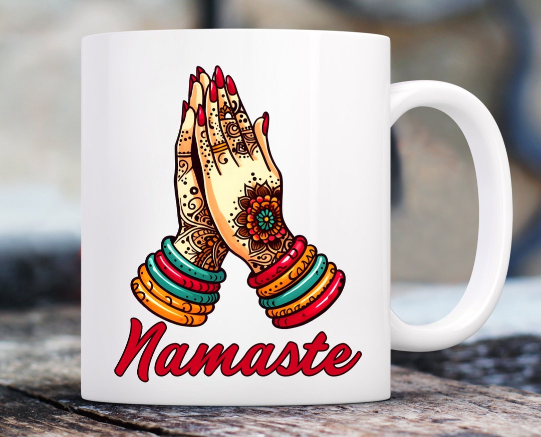 Namaste 1 Coffee Mug, Funny, Humor, Cartoon, Gift for Her Him, Present ...