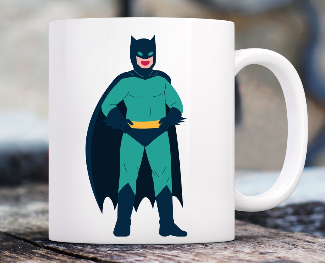 Superhero Logo Coffee Mug, Funny, Humor, Cartoon, Gift for Her Him ...