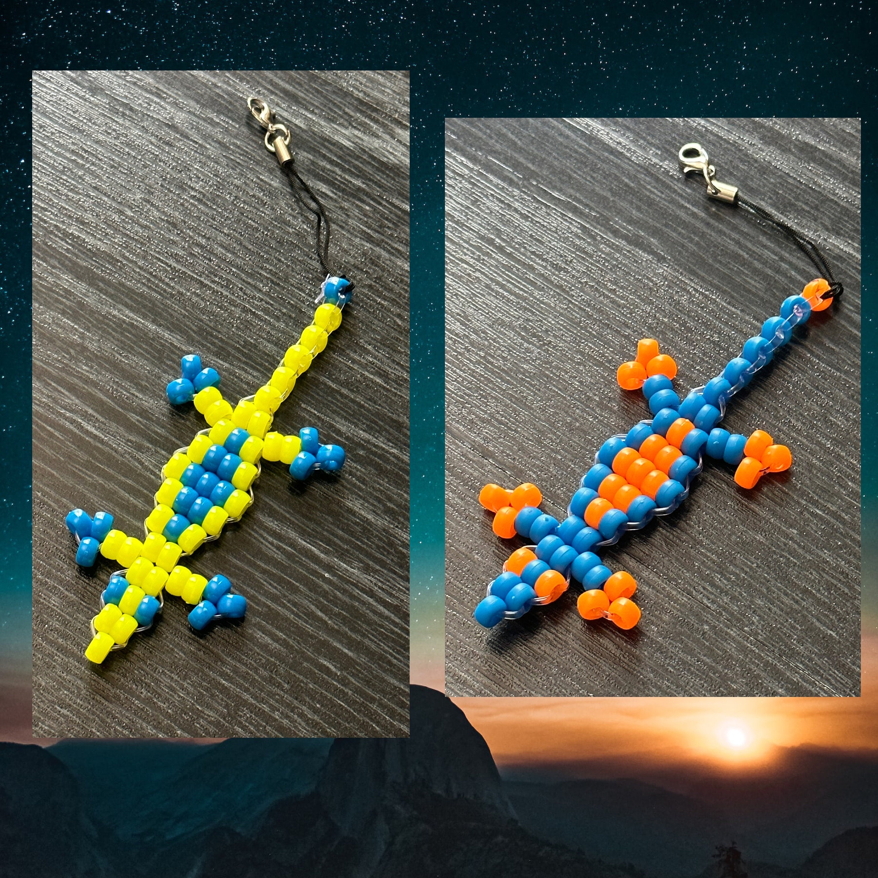 Lizard Keychains Made by a Kid! - Etsy