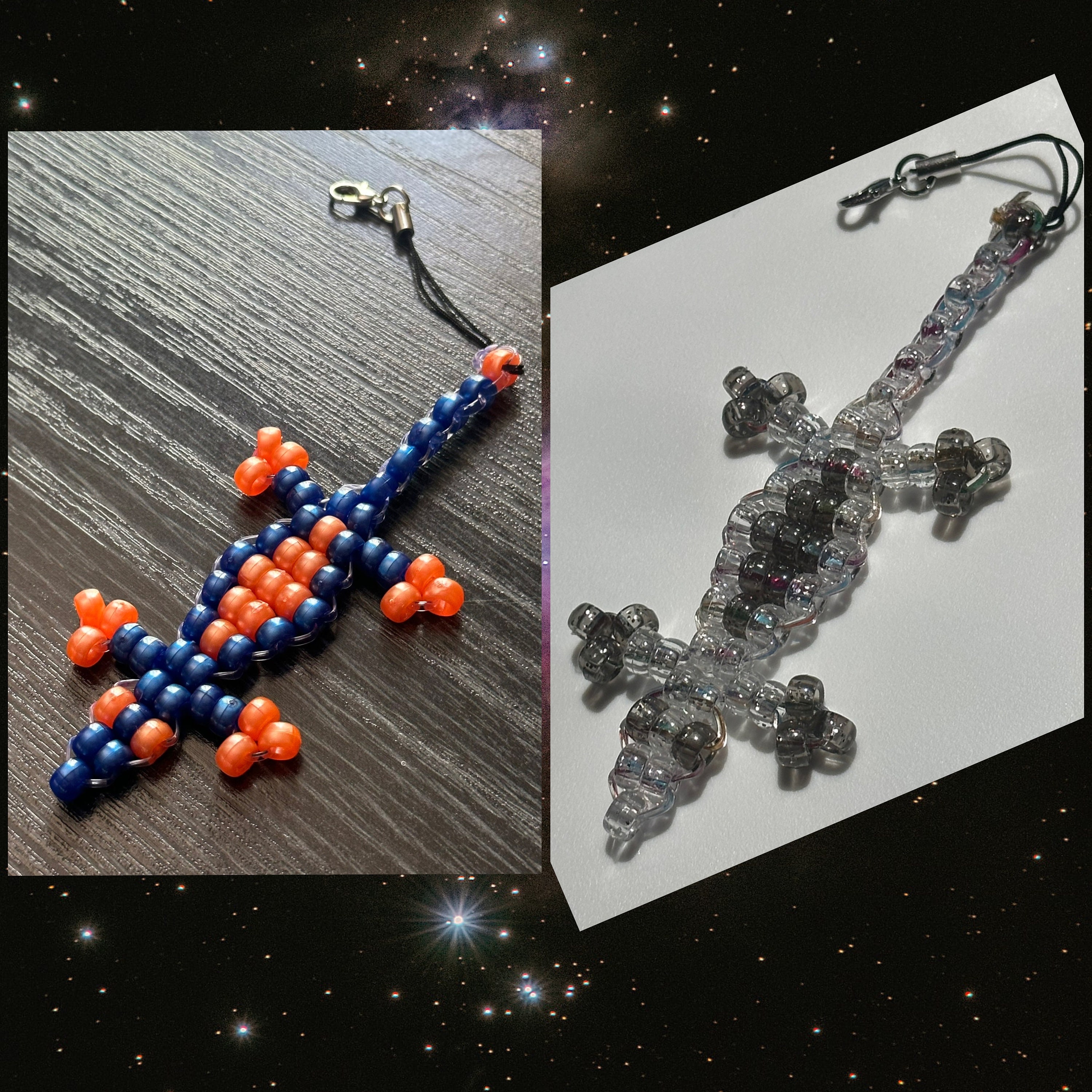 Lizard Keychains Made by a Kid - Etsy
