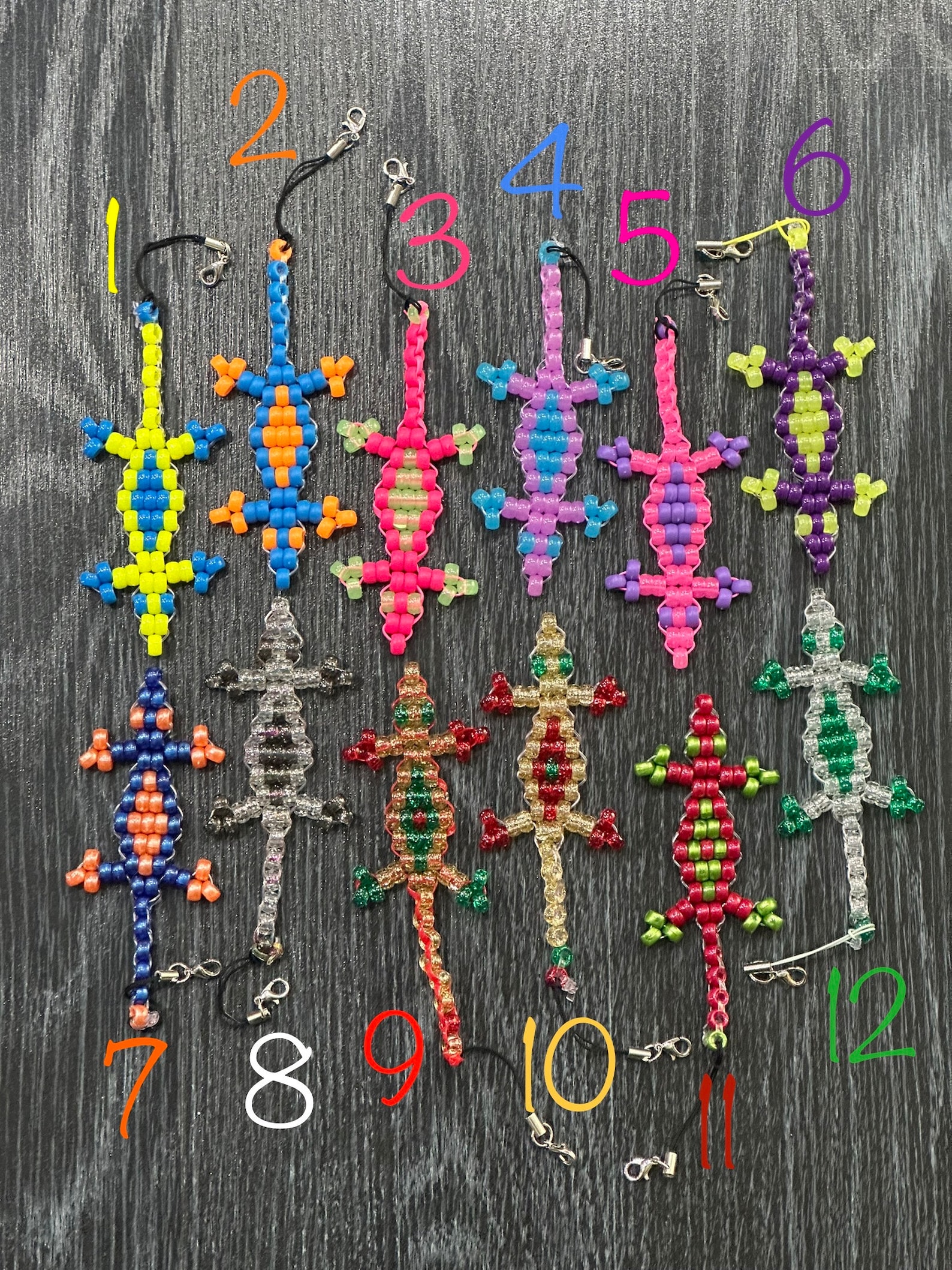 Lizard Keychains Made by a Kid! - Etsy