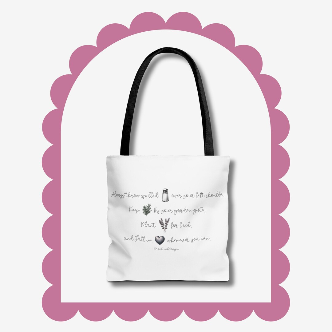 Practical Magic Tote Bag, Fantasy Reader Book Bag - Etsy
