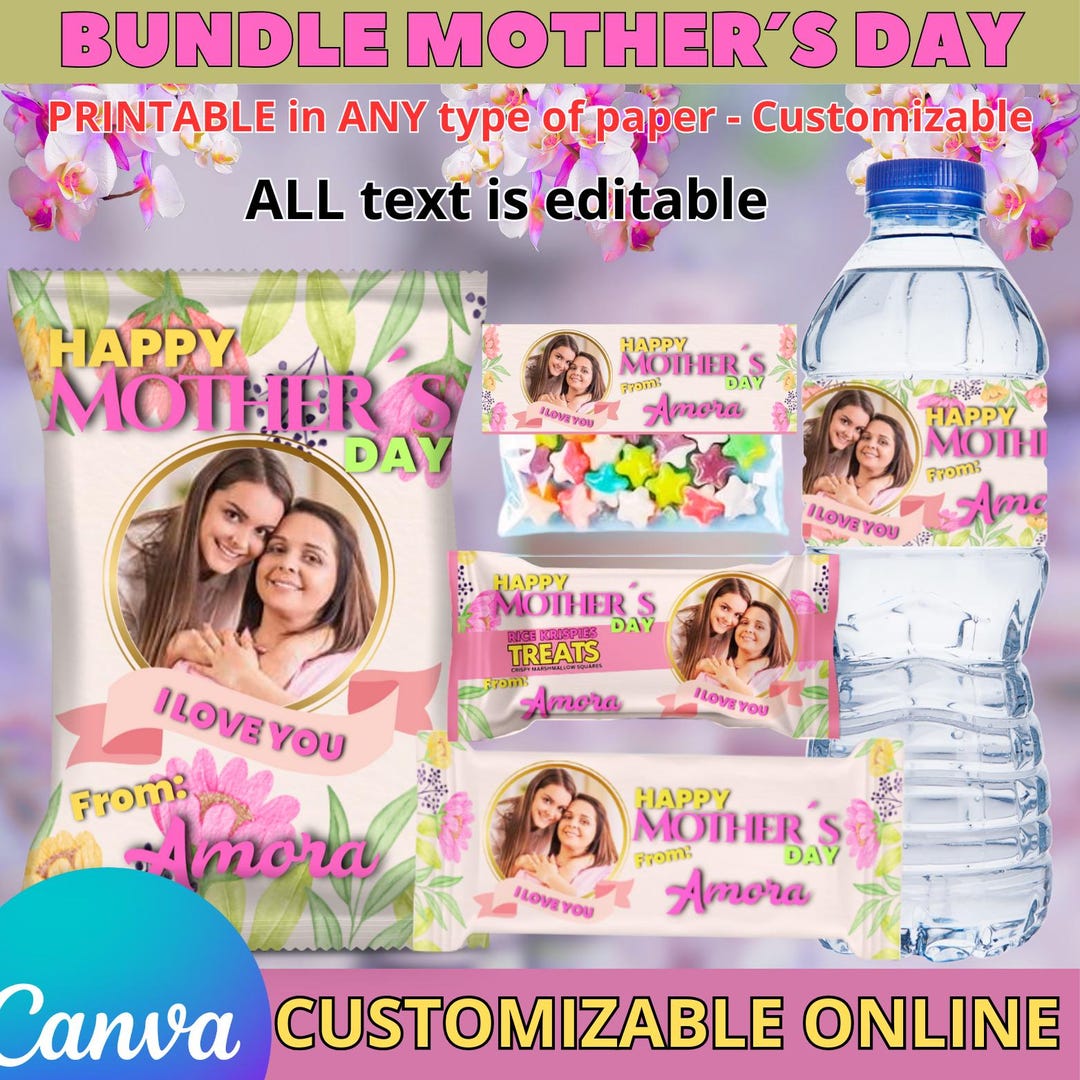 Mother's Day Bundle Treat | Mom Chip Bag |happy Mother's Day Treat ...