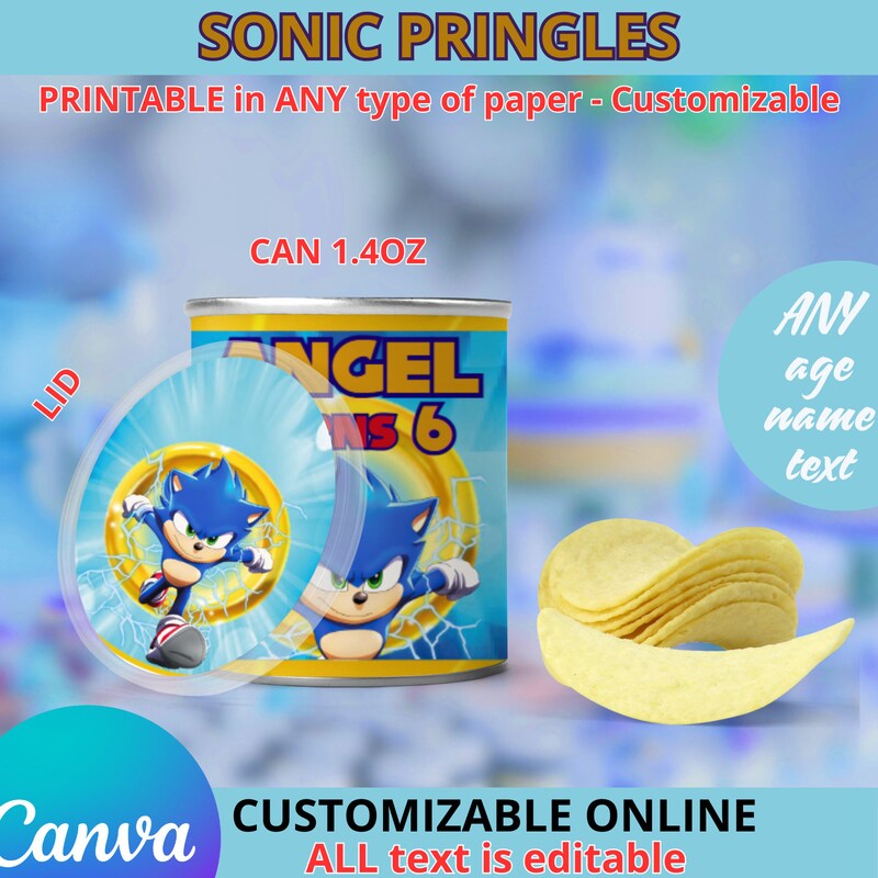 Sonic the Hedgehog Candy Bar - Etsy