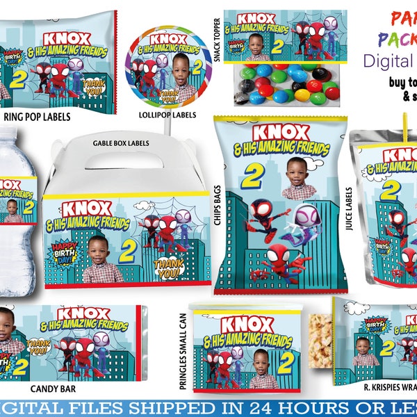 Spidey and Friends Party Boxes - Etsy