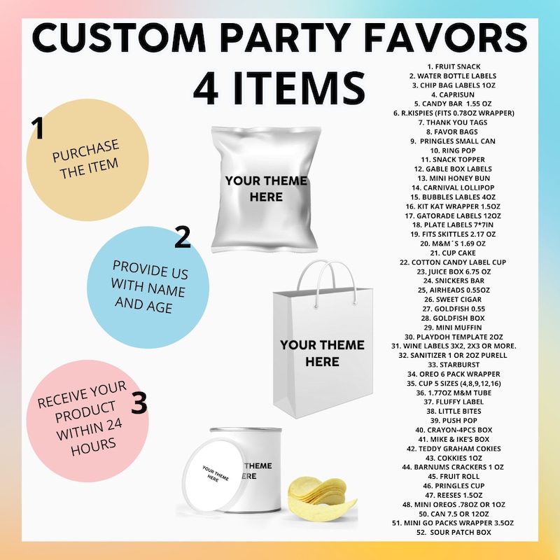 Gold Custom Party Favors - Etsy