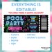 Pool Party Ticket Invitation, Summer Pool Party Ticket Invitation ...