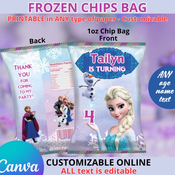 Frozen Bags - Etsy