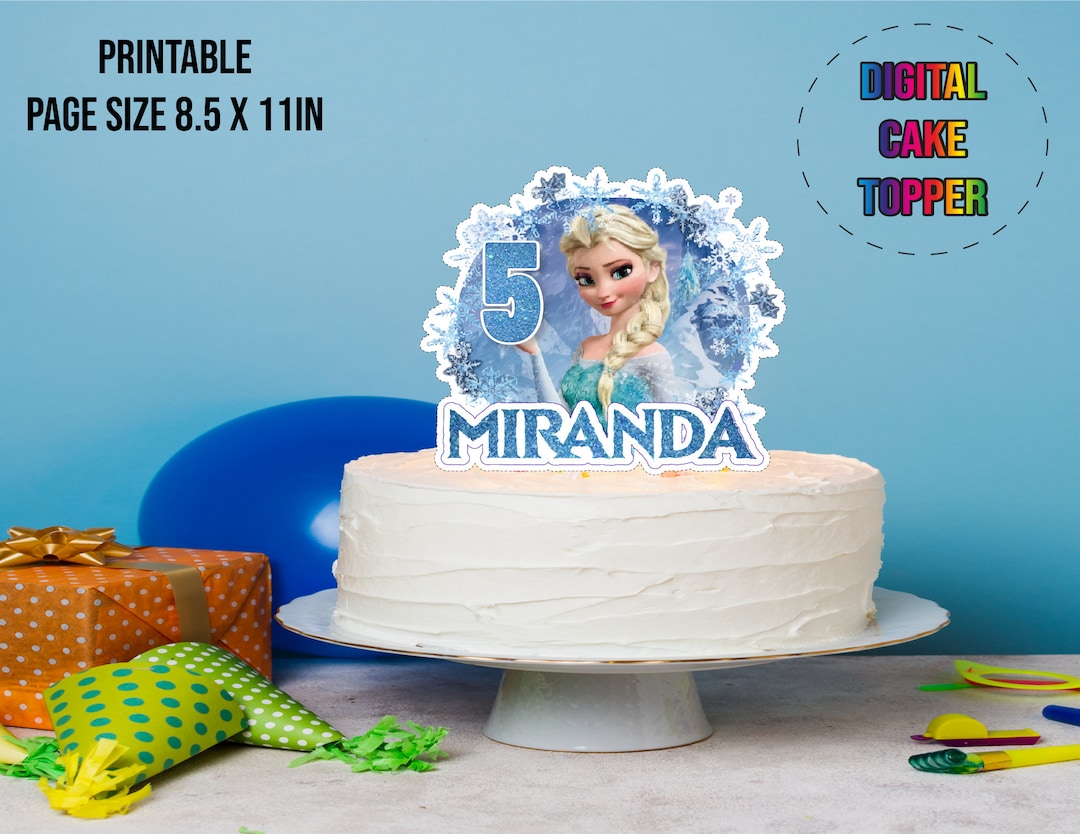Frozen Cake Topper Frozen Personalized-digital - Etsy