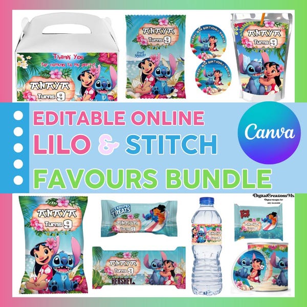 Stitch Box Party Favor - Etsy