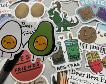 Best Friend Stickers | Etsy