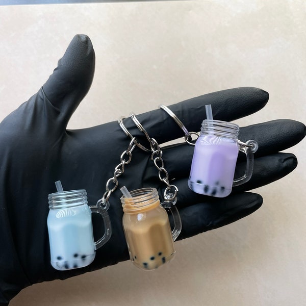 Boba Tea Keychain - Etsy