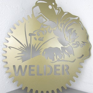Welder - Welding - Metal Sign - Handmade - Plasma Cut - Hand Finished ...
