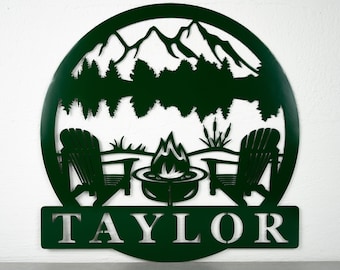 Lake Scene Metal Sign - Etsy