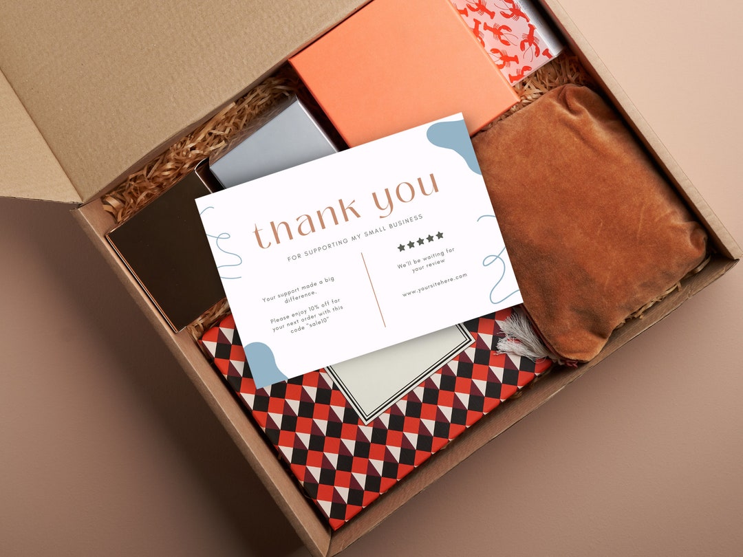 100% Customizable Thank You Postcards for Your Small Business - Etsy
